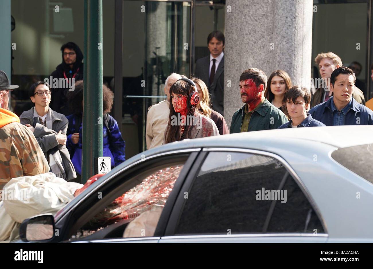 Ny. 12th Mar, 2025. Dakota Johnson out and about for VERITY Filming on ...