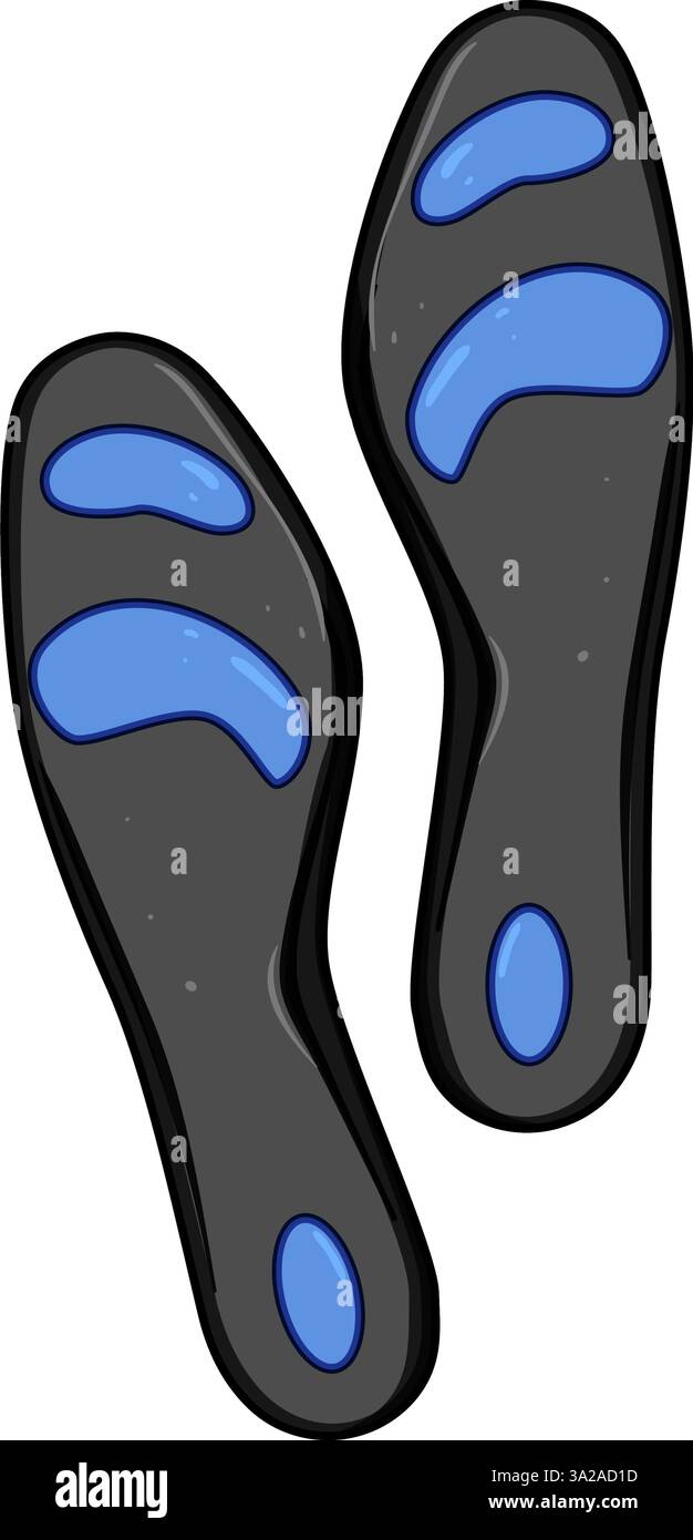 gel insoles cartoon vector illustration Stock Vector Image & Art - Alamy