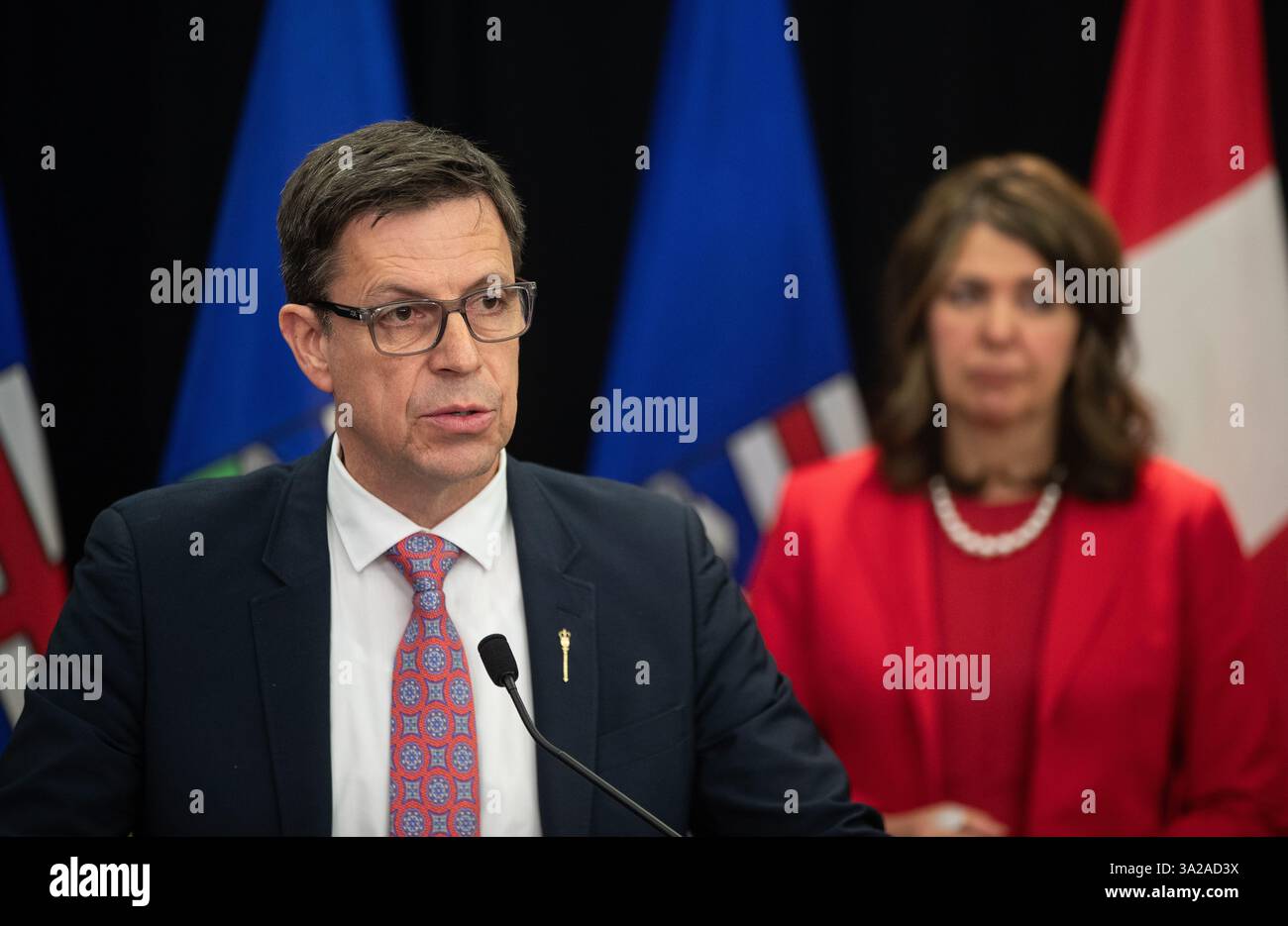 Edmonton, Canada. 15th May, 2024. Minister of Forestry and Parks Todd ...