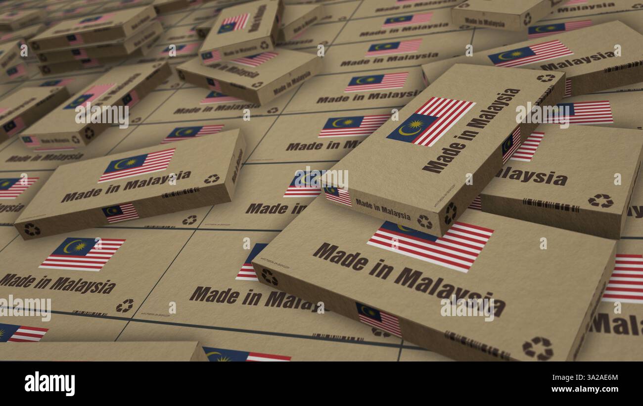 Made in Malaysia box production line. Malaysian, flag manufacturing and ...