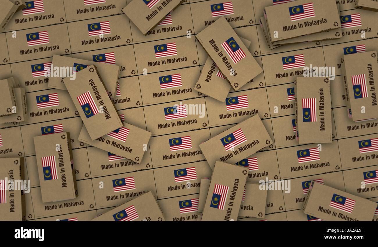 Made in Malaysia box production line. Malaysian, flag manufacturing and ...