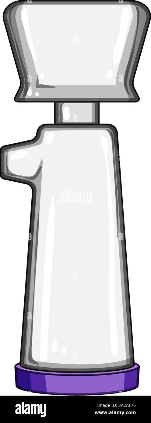 relief inhaler portable cartoon vector illustration Stock Vector Image ...