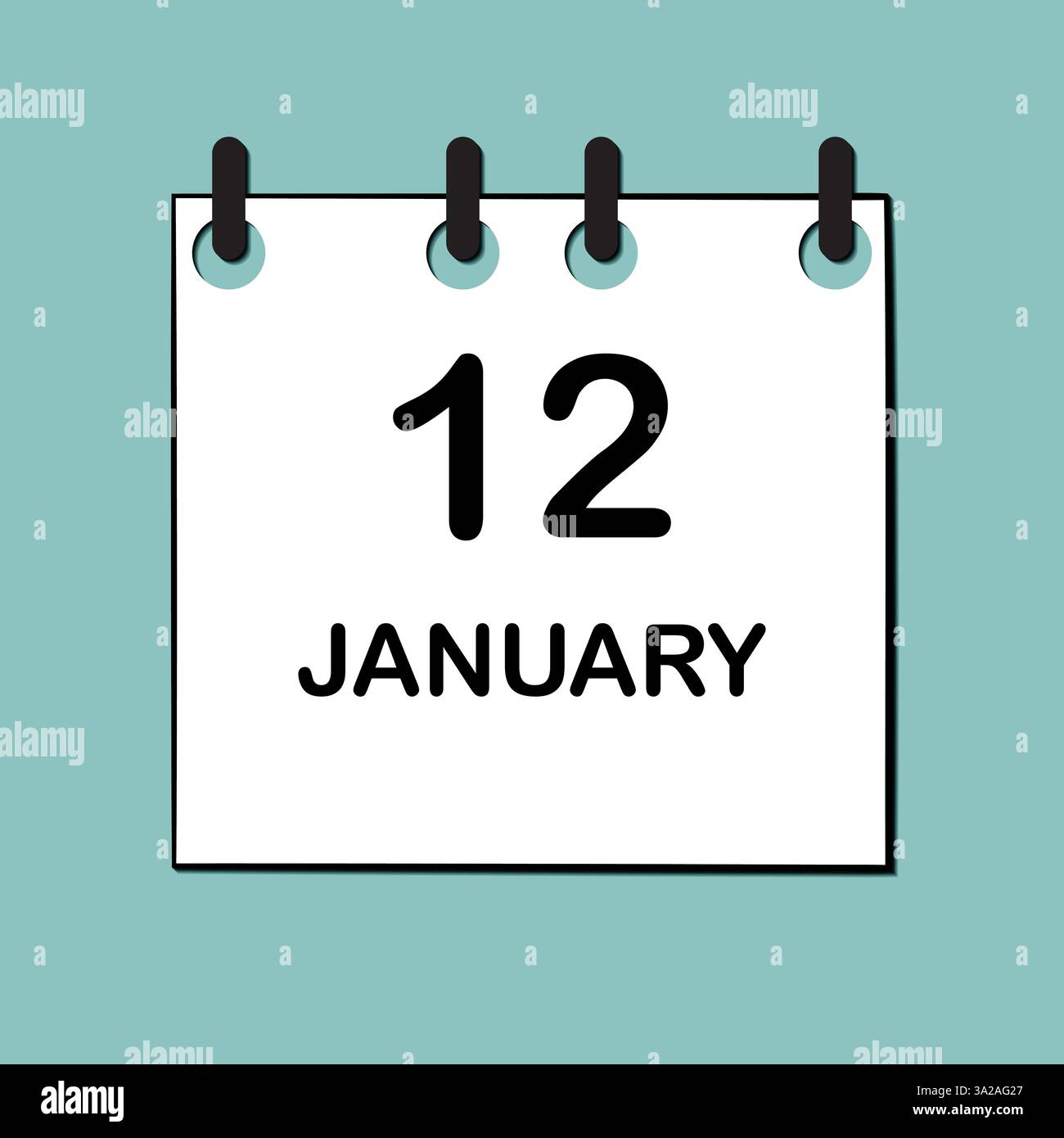 On january 12 2024 Stock Vector Images - Alamy