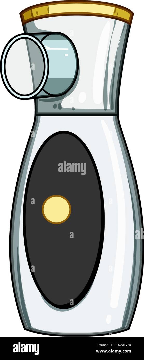 nebulizer inhaler portable cartoon vector illustration Stock Vector ...