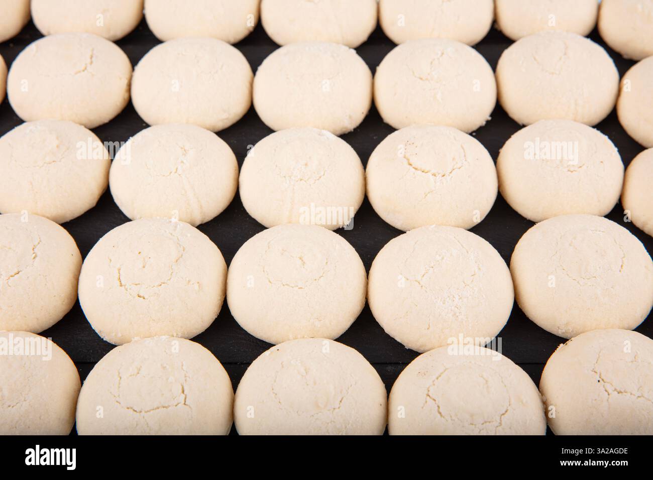 Flour Cookies sweet snack. Traditional Delicious Turkish dessert; flour ...