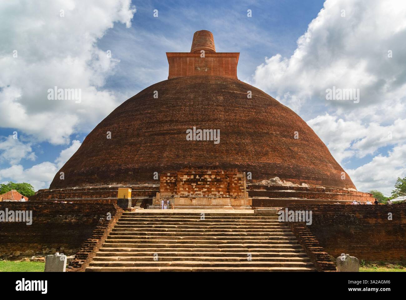 Abayagiri dagoba in ancient buddhist monastic city of Anuradharpura ...