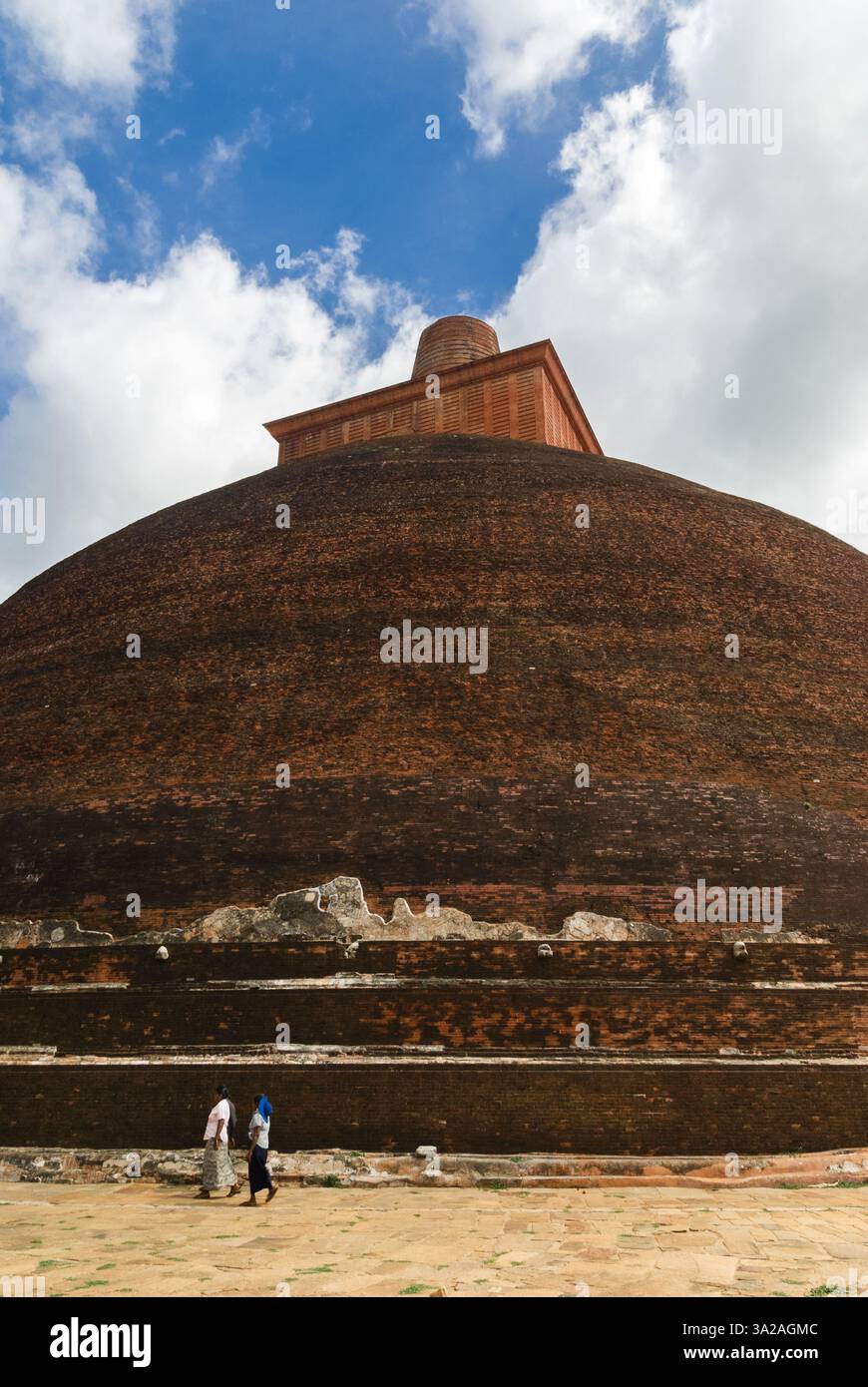 Abayagiri dagoba in ancient buddhist monastic city of Anuradharpura ...