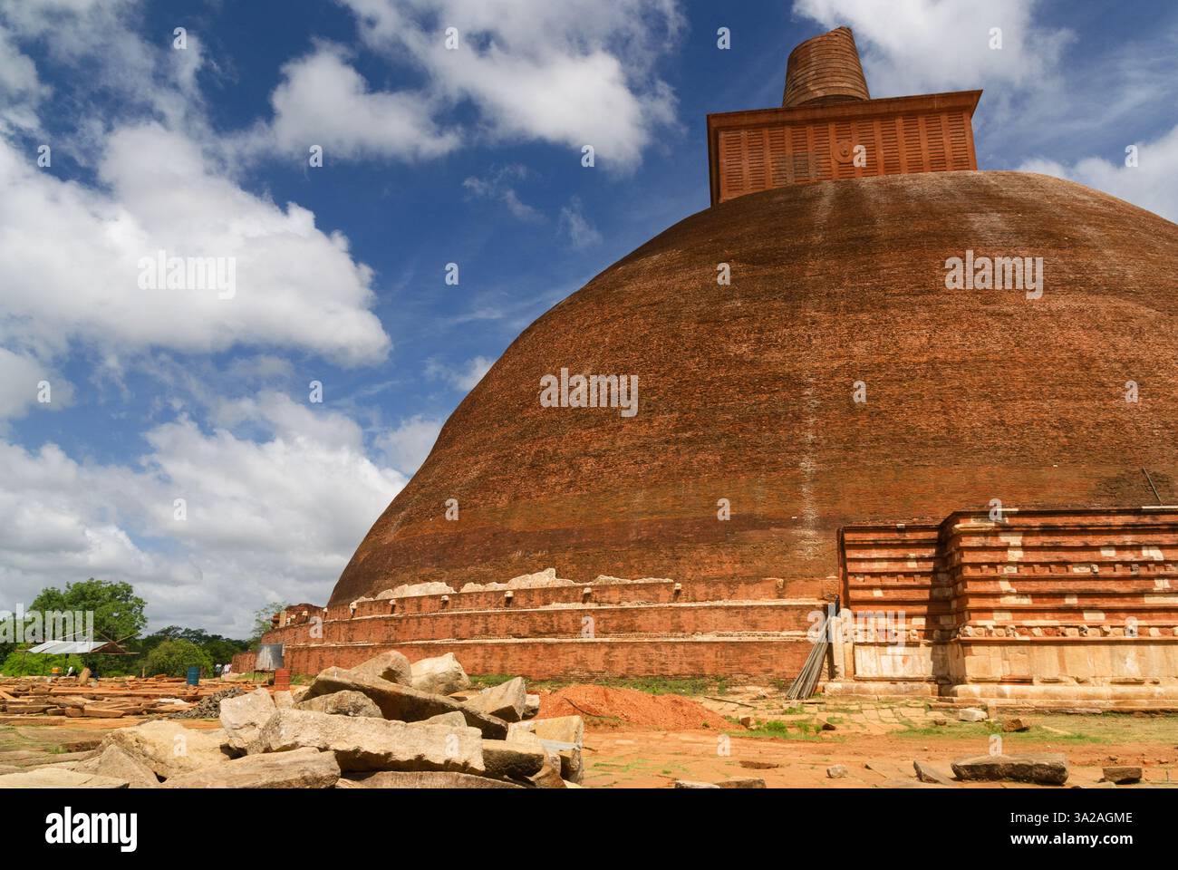 Abayagiri dagoba in ancient buddhist monastic city of Anuradharpura ...