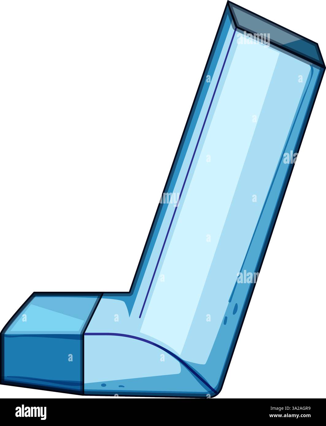 asthma inhaler portable cartoon vector illustration Stock Vector Image ...