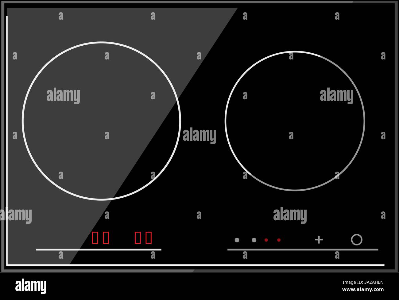 bordeaux induction cooktop cartoon vector illustration Stock Vector ...