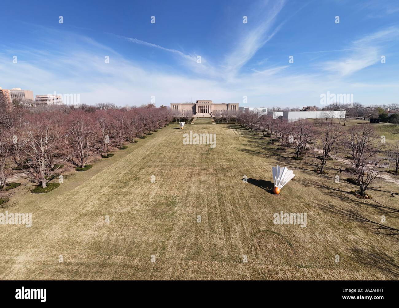 Kansas City, Missouri - March 12, 2025: Aerial View of the Nelson ...