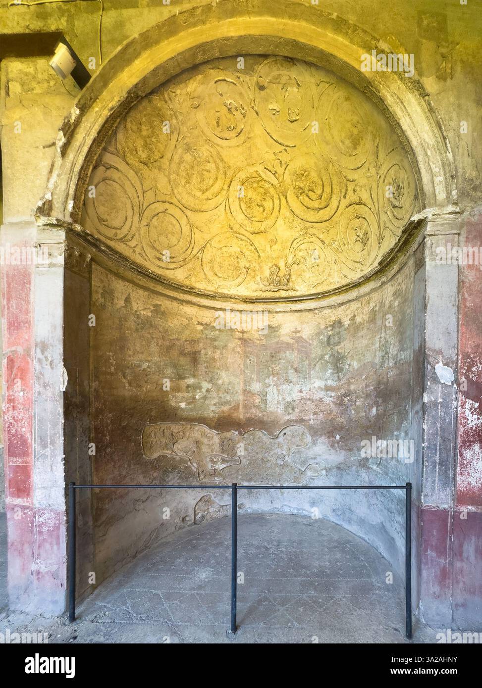 Pompeii, Campania, Italy - July 6, 2024: Ancient Roman City ruins. Casa ...