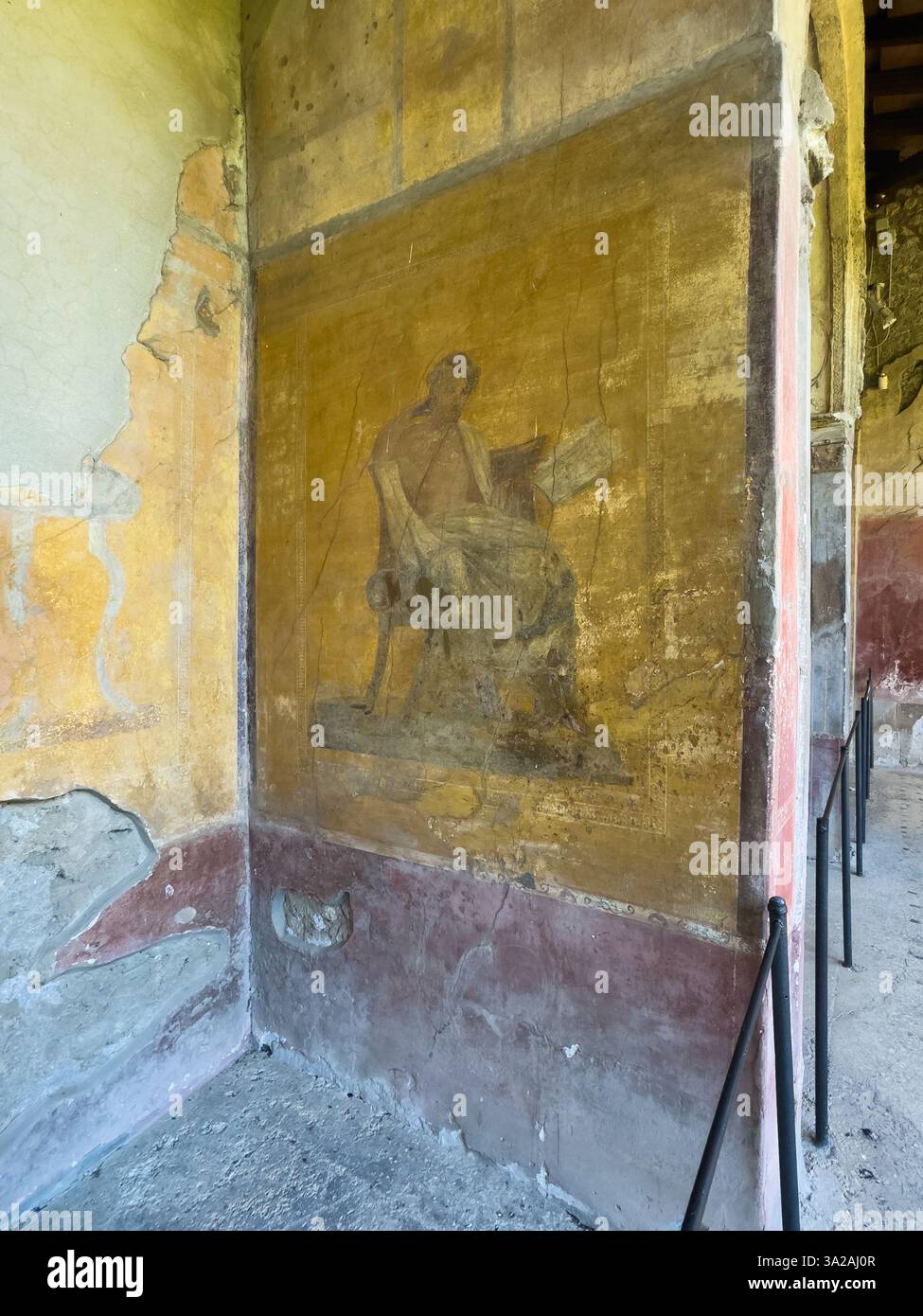Pompeii, Campania, Italy - July 6, 2024: Ancient Roman City ruins. Casa ...