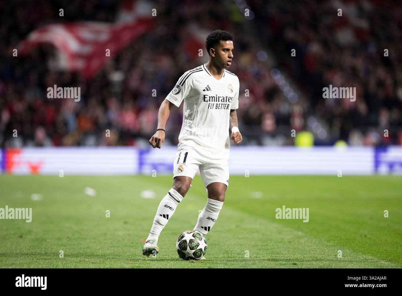 MADRID,SPAIN - 12 March: Rodrygo Goes of Real Madrid in action during ...