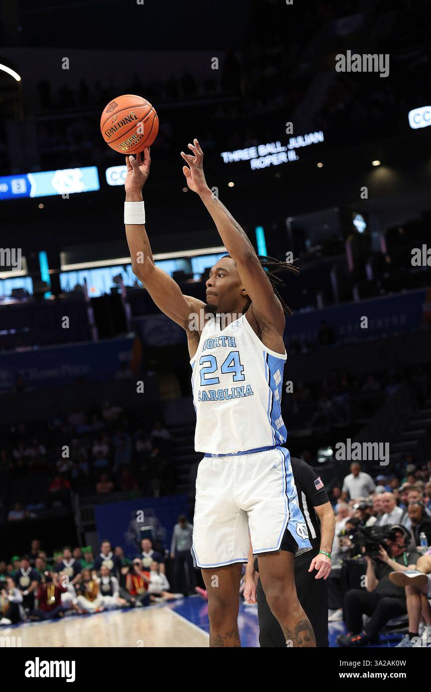 CHARLOTTE, NC - MARCH 12: North Carolina Tar Heels forward Jae'Lyn ...