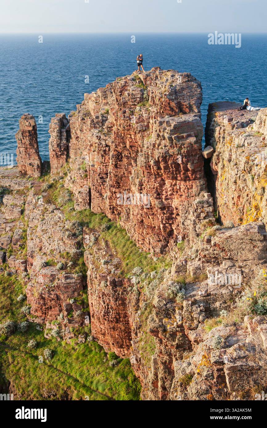 Cap Frehel, Cote d Emeraude in der nordšstlichen Bretagne im ...