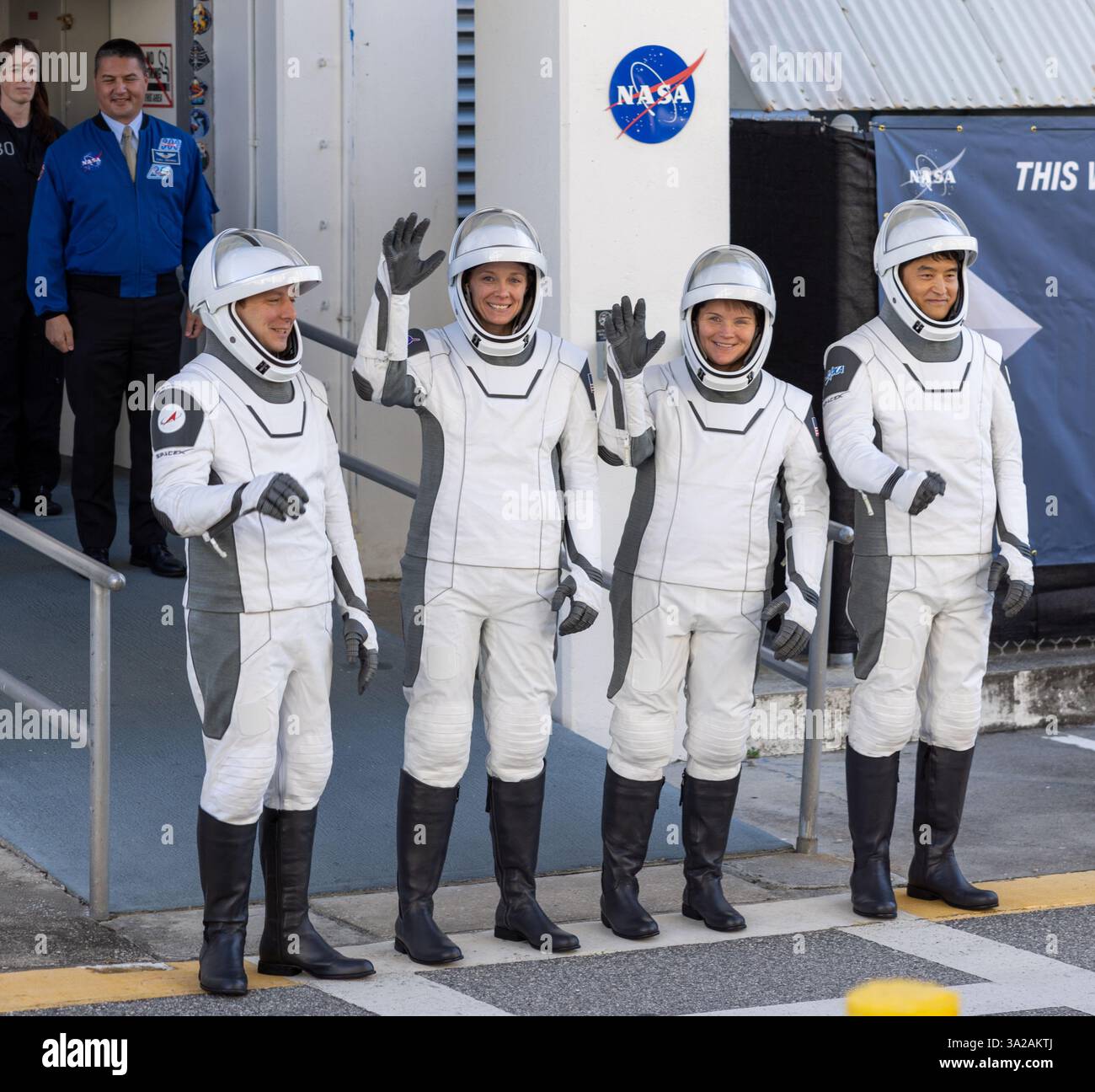 Kennedy Space Center, USA. 12th Mar, 2025. Anne McClain commander USA ...