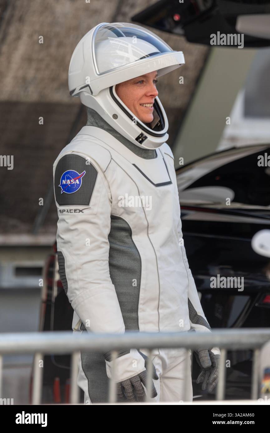 Kennedy Space Center, USA. 12th Mar, 2025. Anne McClain commander USA ...