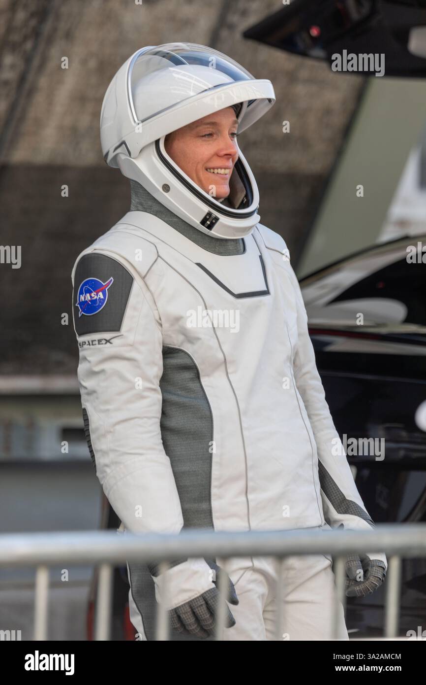 Kennedy Space Center, USA. 12th Mar, 2025. Anne McClain commander USA ...