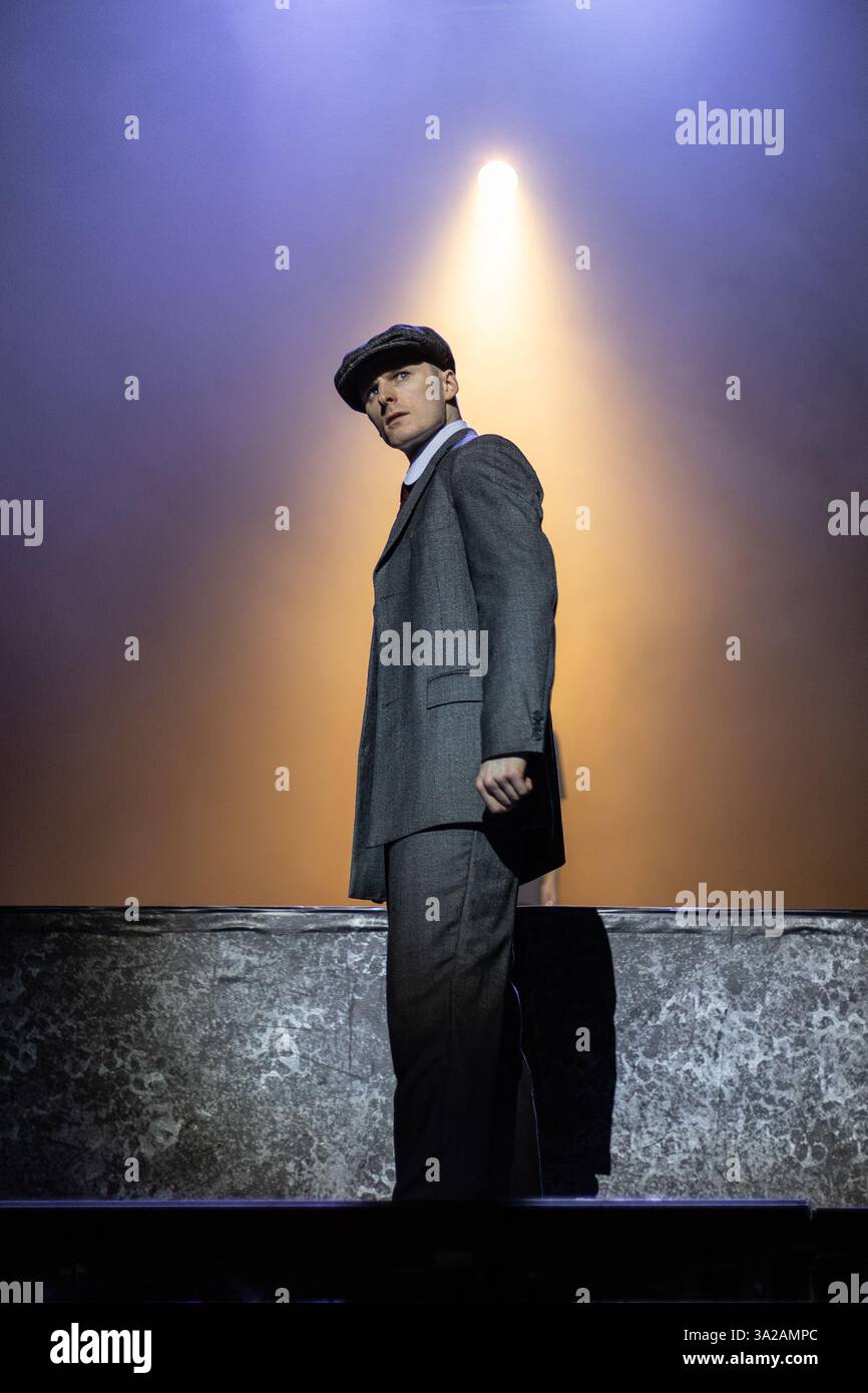 Paris, France. 12th Mar, 2025. Dancer perform during 'Peaky Blinders ...