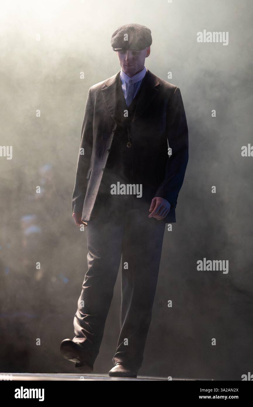 Paris, France. 12th Mar, 2025. Dancer perform during 'Peaky Blinders ...