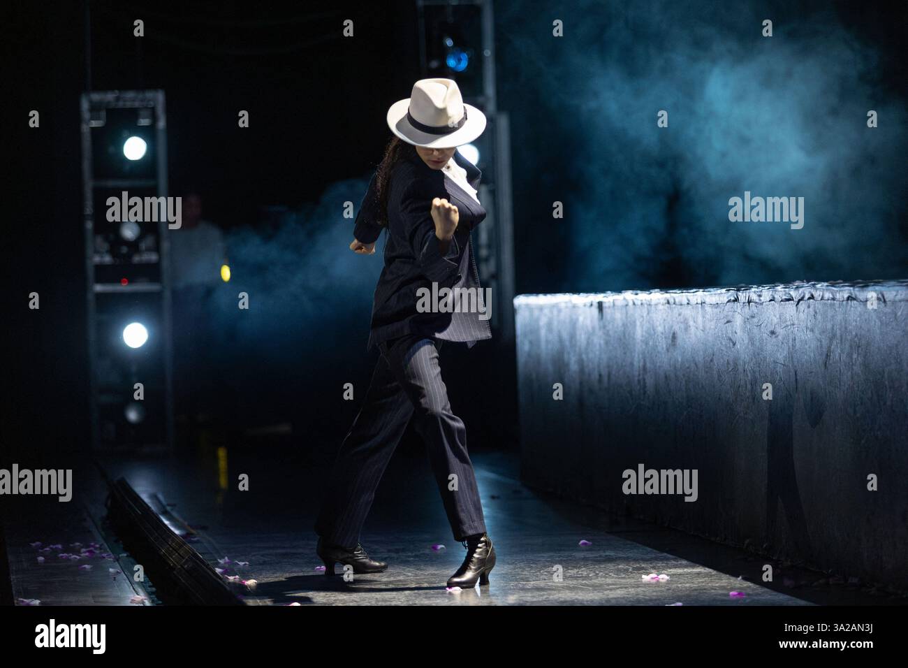 Paris, France. 12th Mar, 2025. Dancer perform during 'Peaky Blinders ...