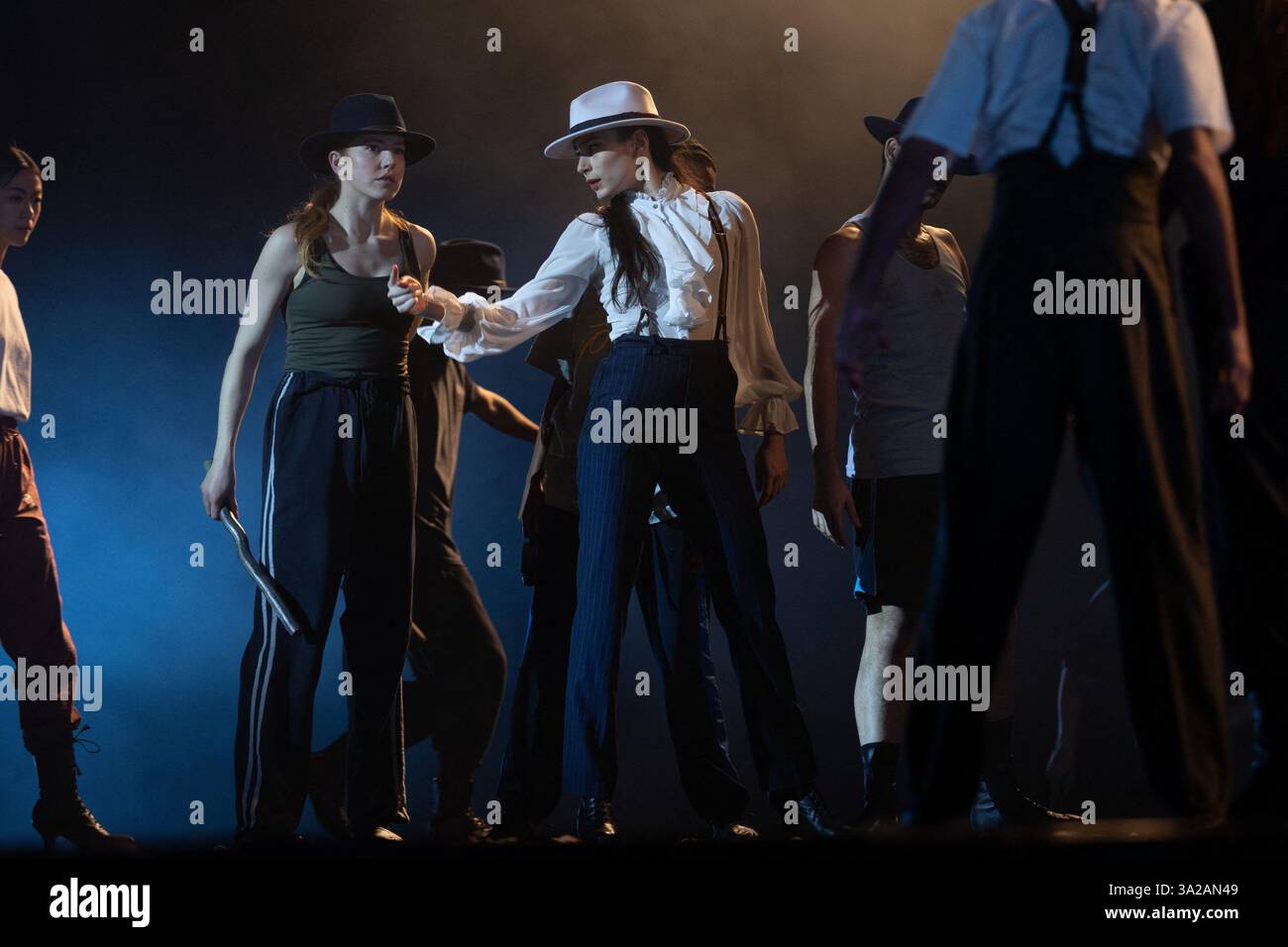 Paris, France. 12th Mar, 2025. Dancer perform during 'Peaky Blinders ...