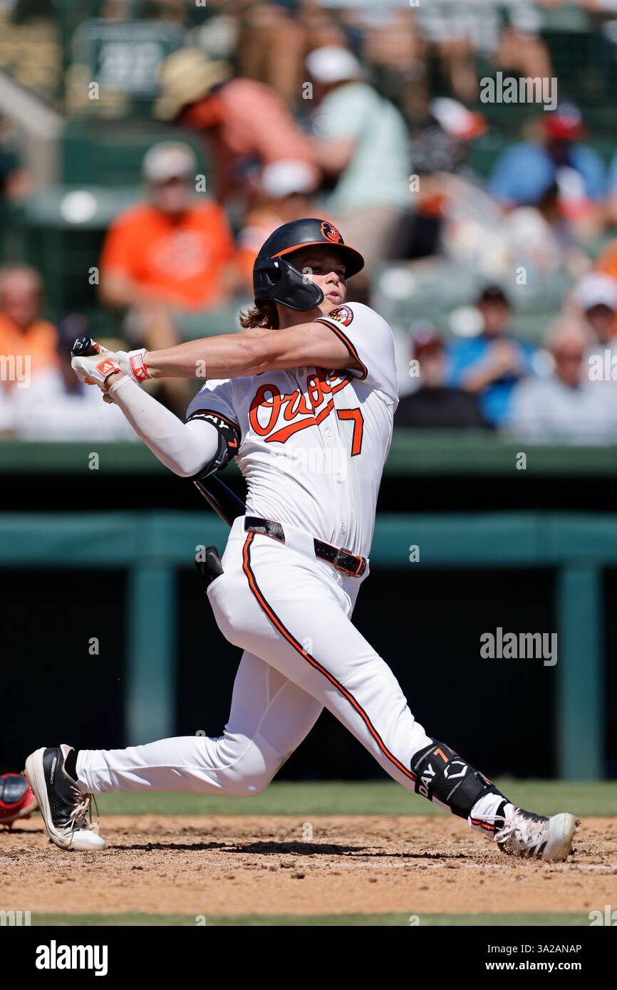 SARASOTA, FL - MARCH 12: Baltimore Orioles shortstop Jackson Holliday ...