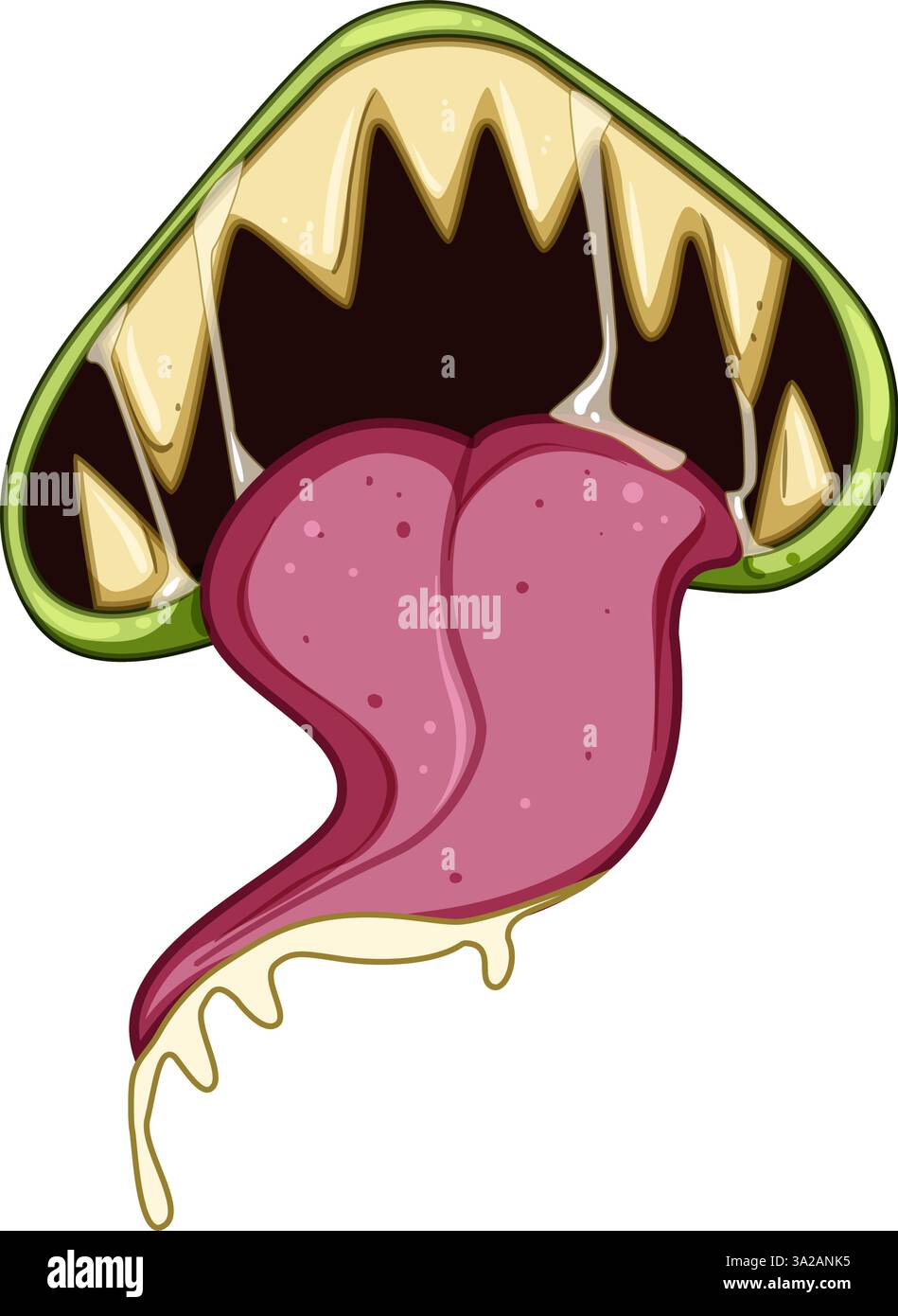 fear horror mouth cartoon vector illustration Stock Vector Image & Art ...