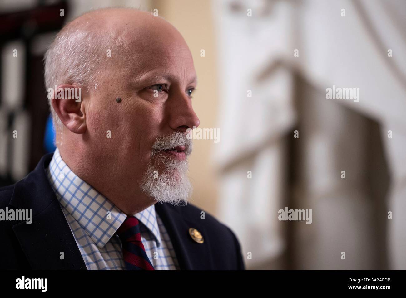 Rep. Chip Roy (R-Texas) speaks with a reporter at the U.S. Capitol ...