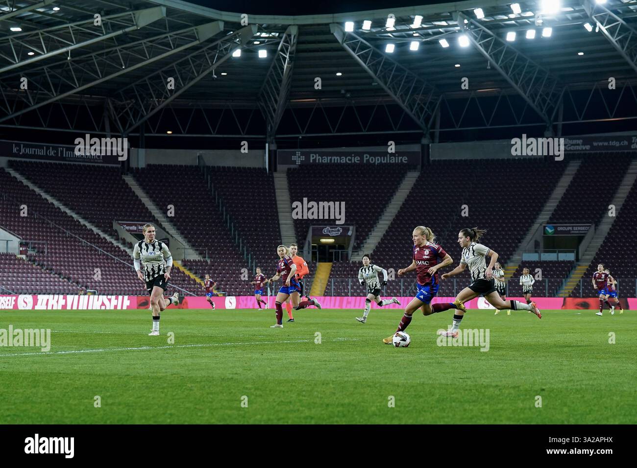 Lancy, Switzerland. 12th Mar, 2025. 12/03/2025, Lancy, Stade de Geneve, Swiss Cup Women ...