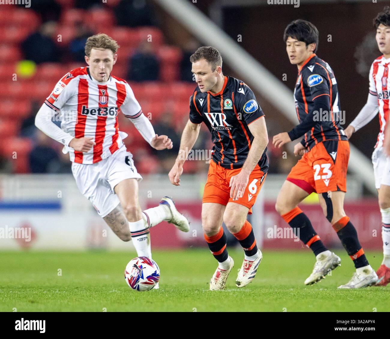 12th March 2025; Bet365 Stadium, Stoke, Staffordshire, England; EFL Championship Football, Stoke ...