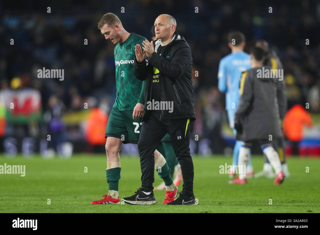 Millwall Manager Alex Neil applauds the fans at full time during the ...