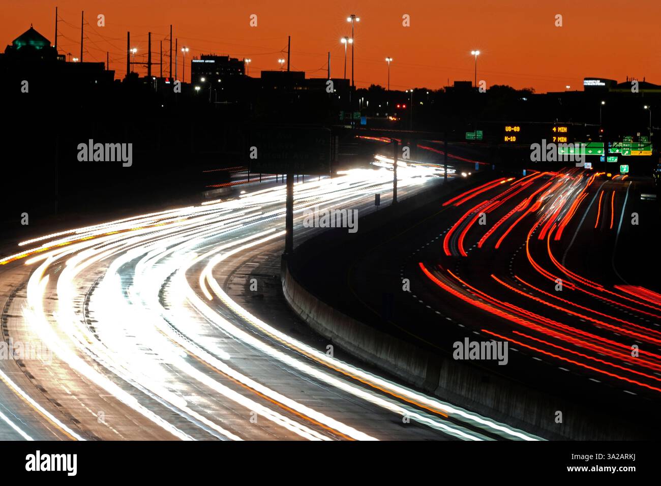 FILE - Traffic flows on Interstate 435 on Sept. 25, 2024, in Leawood ...