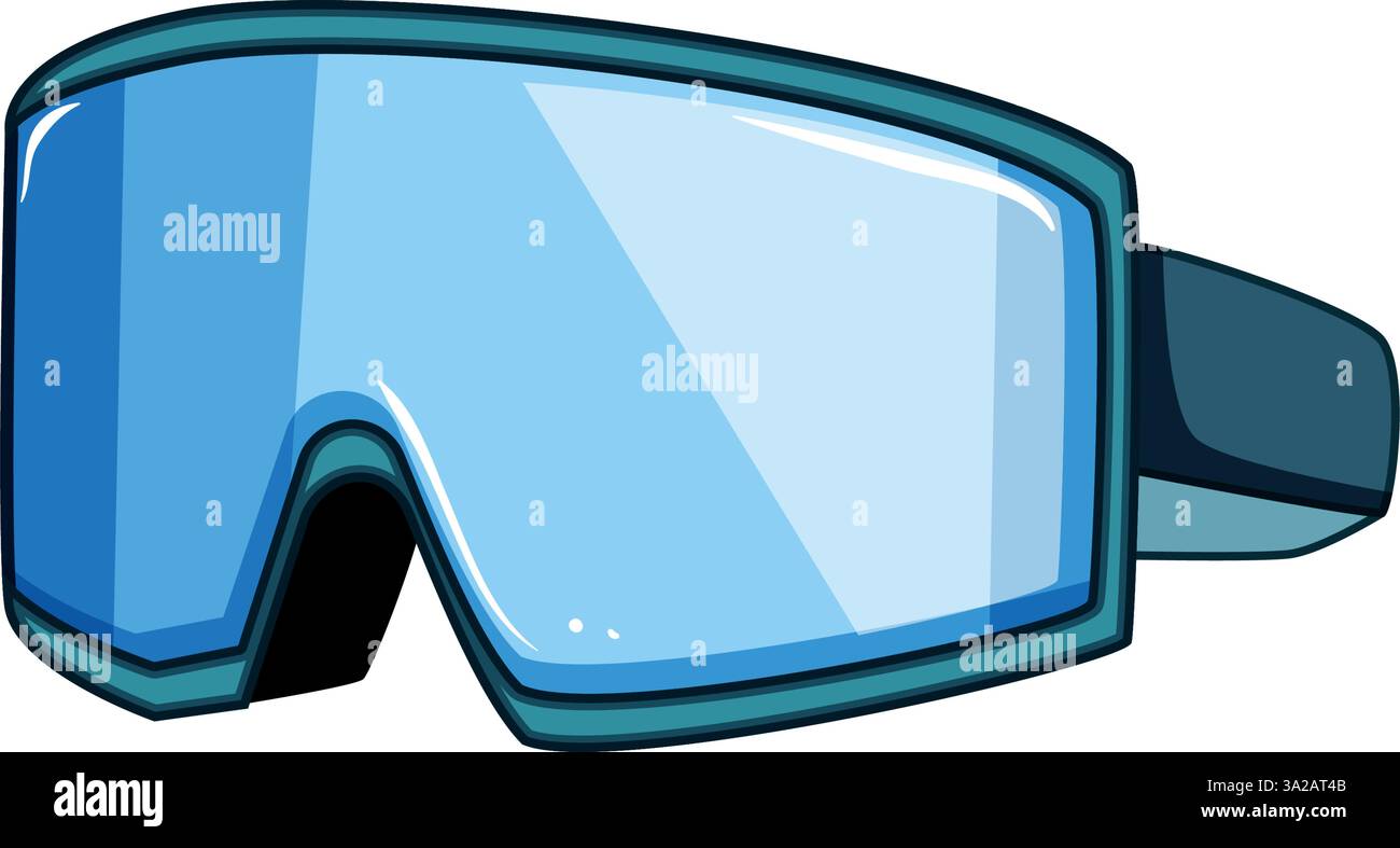 snow goggles ski cartoon vector illustration Stock Vector Image & Art ...