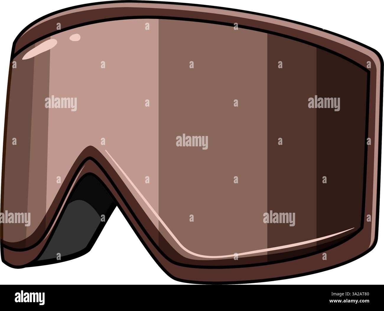 protection goggles ski cartoon vector illustration Stock Vector Image ...