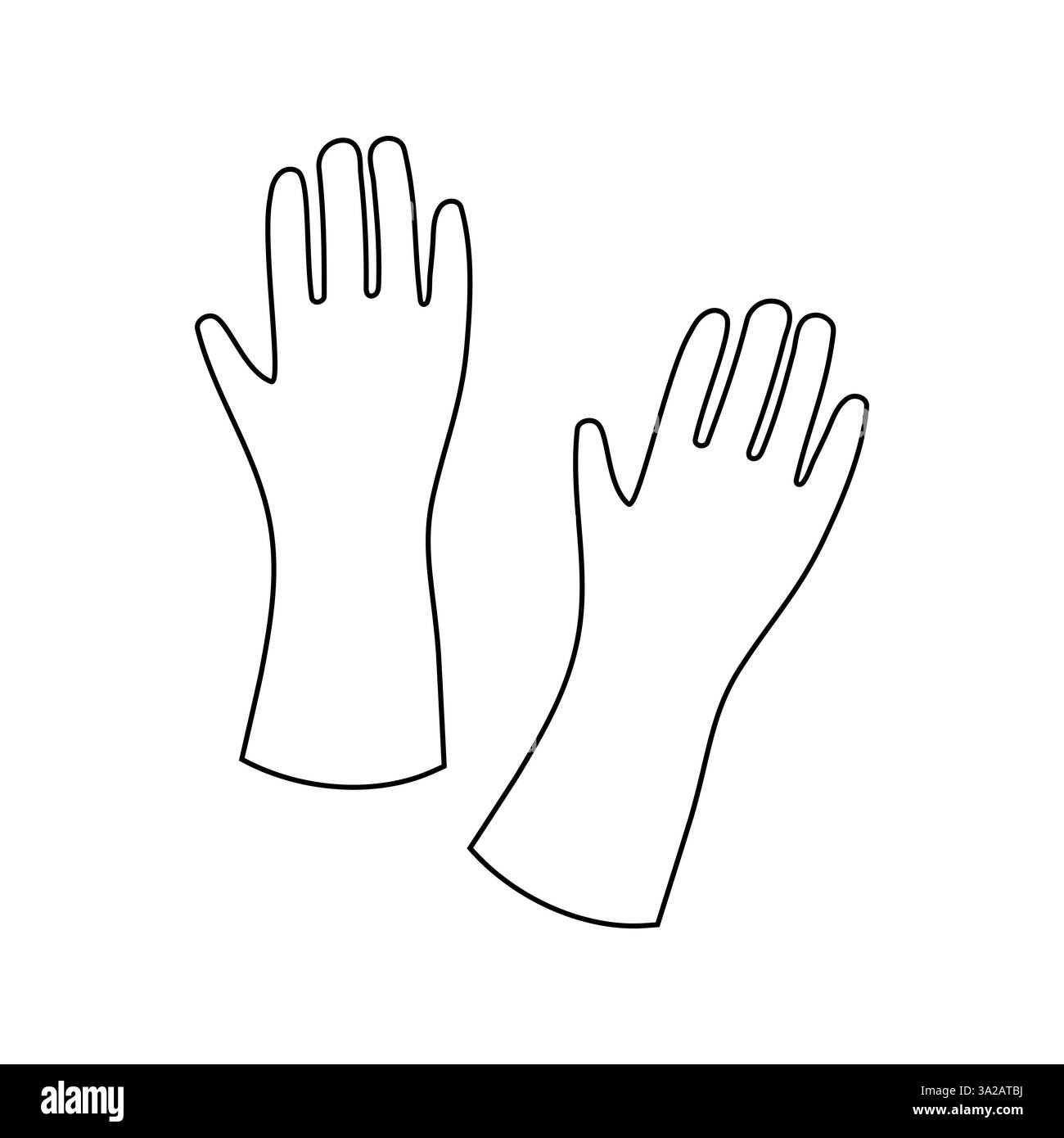 Gloves cleaning hand on Stock Vector Images - Alamy