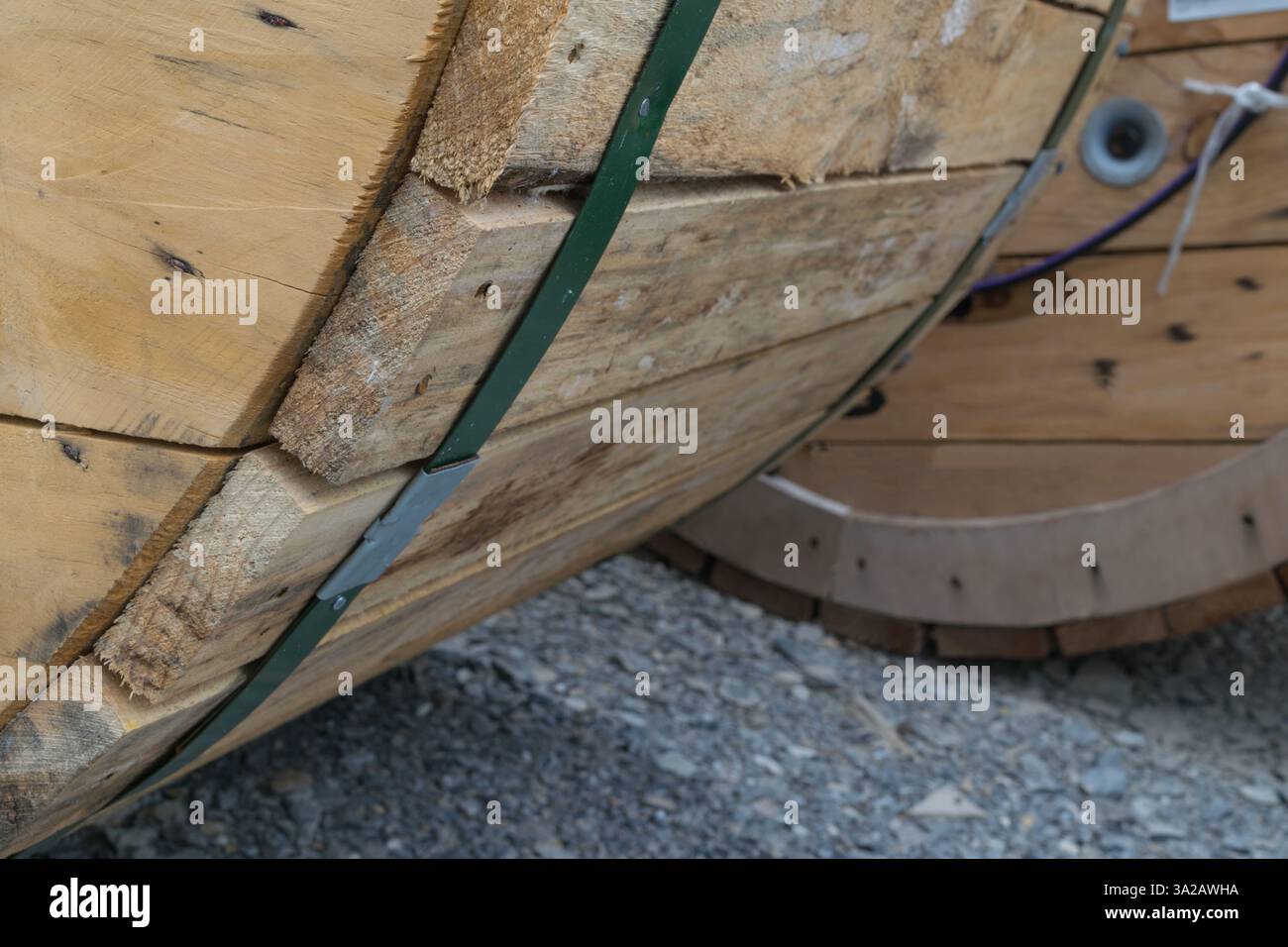 Big wooden cable wheel roll for electric wire or cable in industrial ...