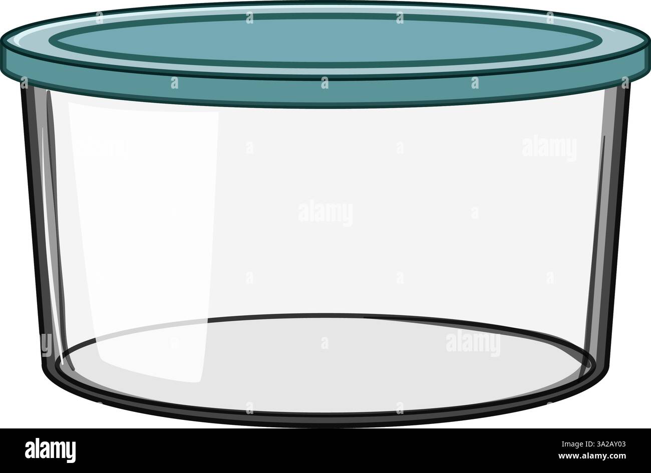 stackable glass food storage container cartoon vector illustration ...