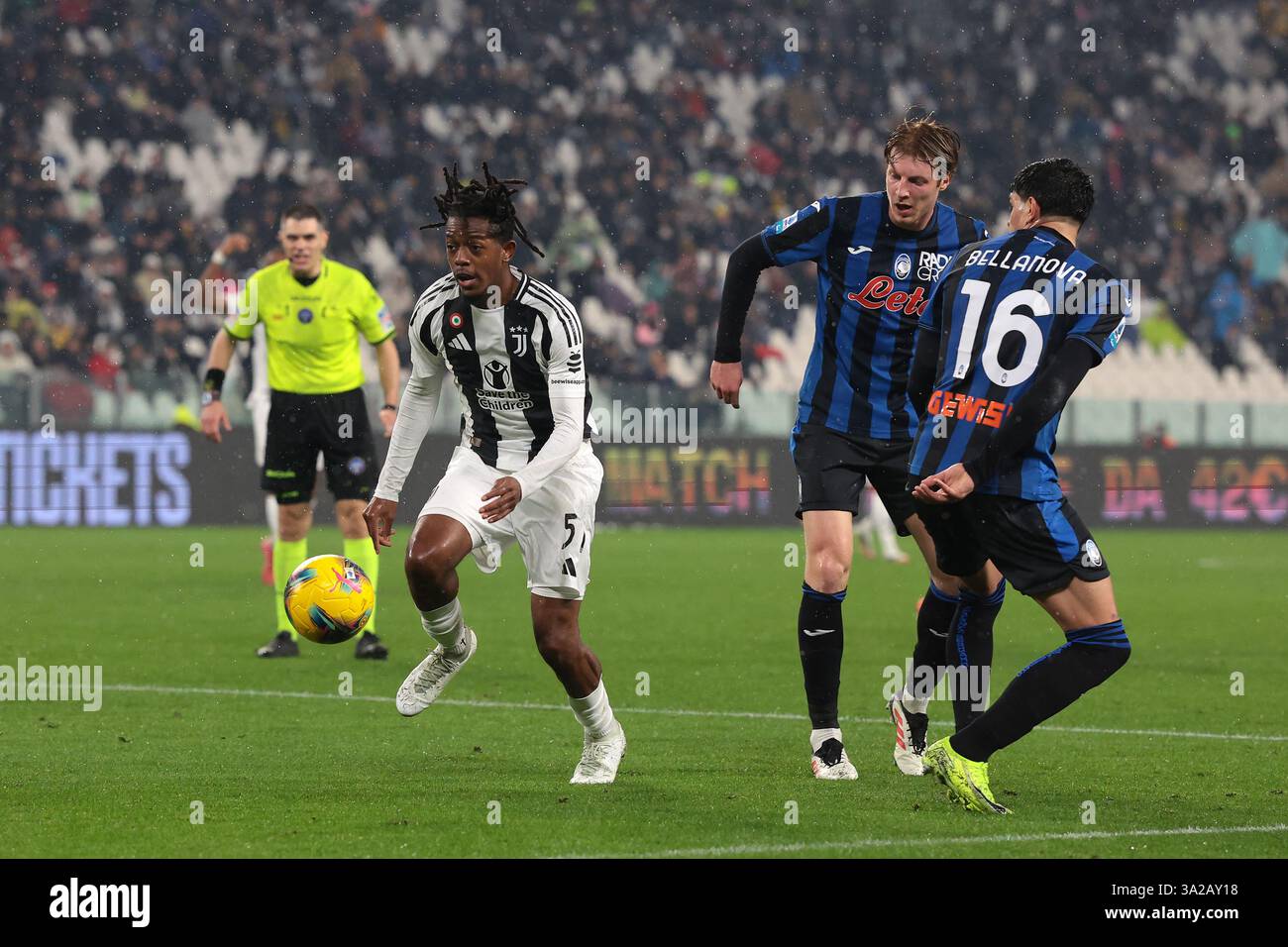 Turin, Italy. 9th Mar, 2025. Samuel Mbangula Tshifunda of Juventus ...