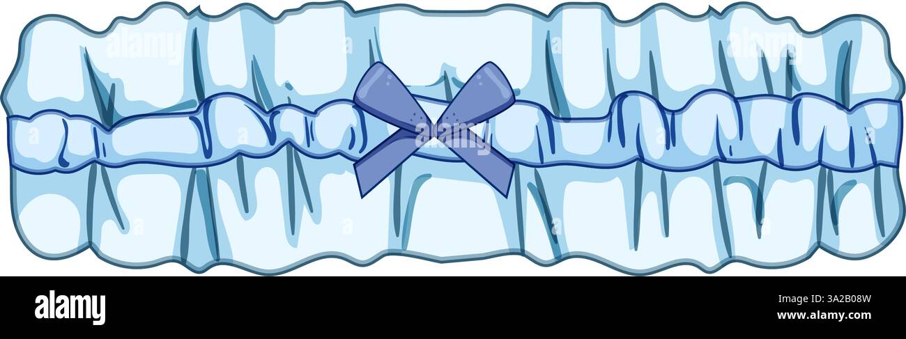 bridal garter wedding cartoon vector illustration Stock Vector Image ...