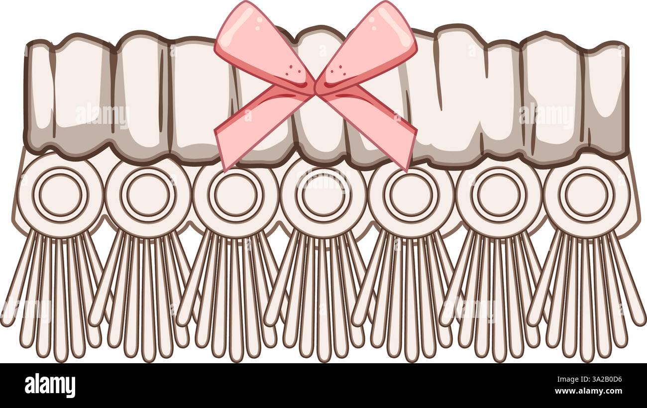 tradition garter wedding cartoon vector illustration Stock Vector Image ...