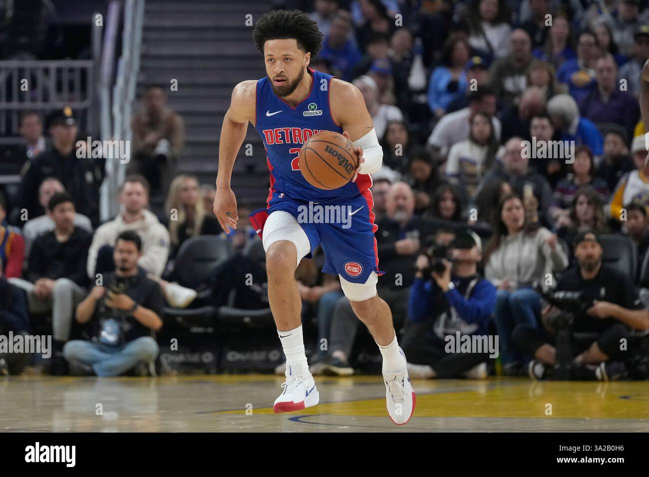 Detroit Pistons guard Cade Cunningham during an NBA basketball game ...