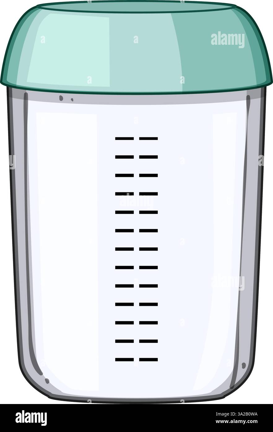stackable food storage container baby cartoon vector illustration Stock ...