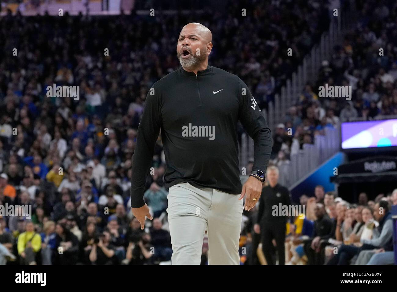 Detroit Pistons head coach J. B. Bickerstaff during an NBA basketball ...