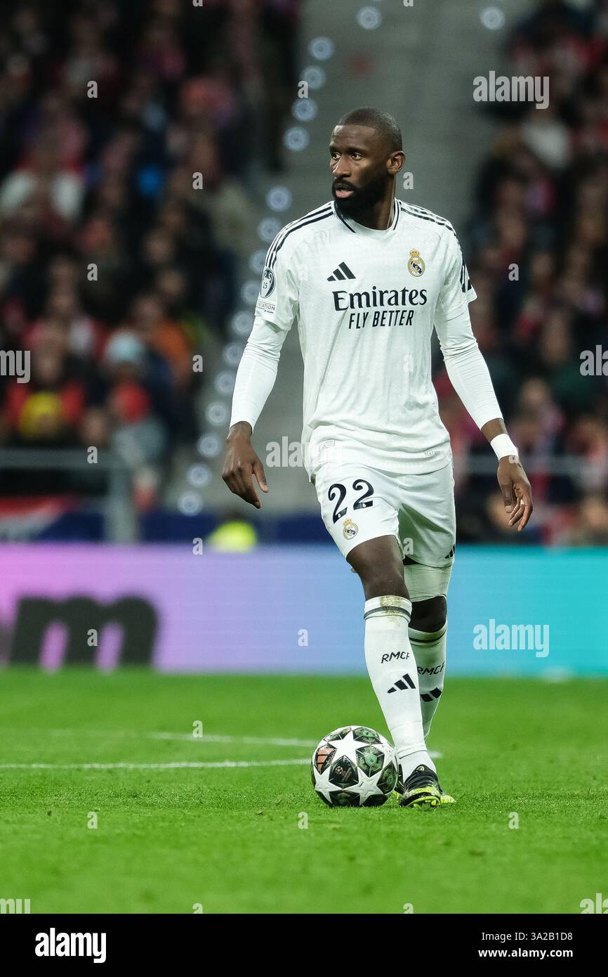 Antonio Rudiger of Real Madrid during the UEFA Champions League match ...