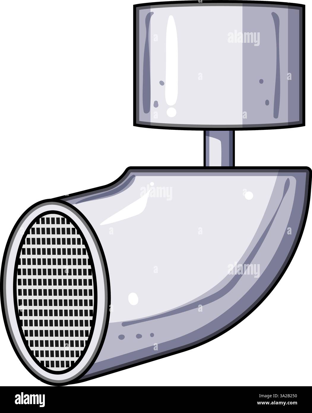 restrictor faucet aerator cartoon vector illustration Stock Vector ...