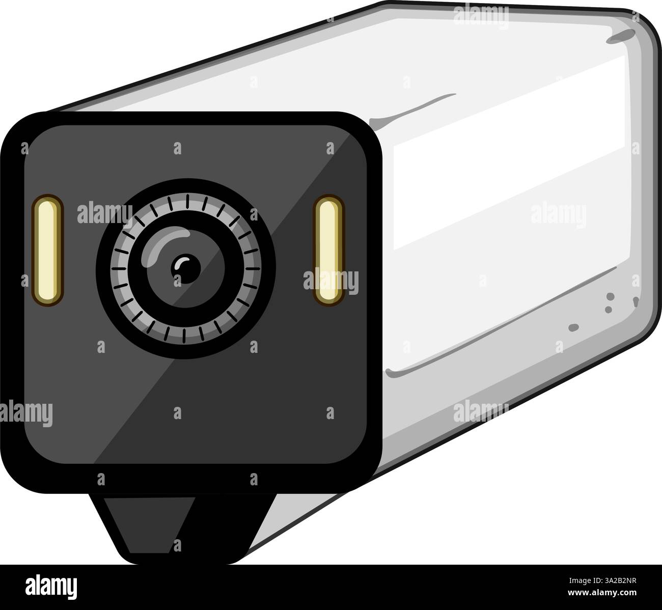 authentication facial recognition camera cartoon vector illustration ...