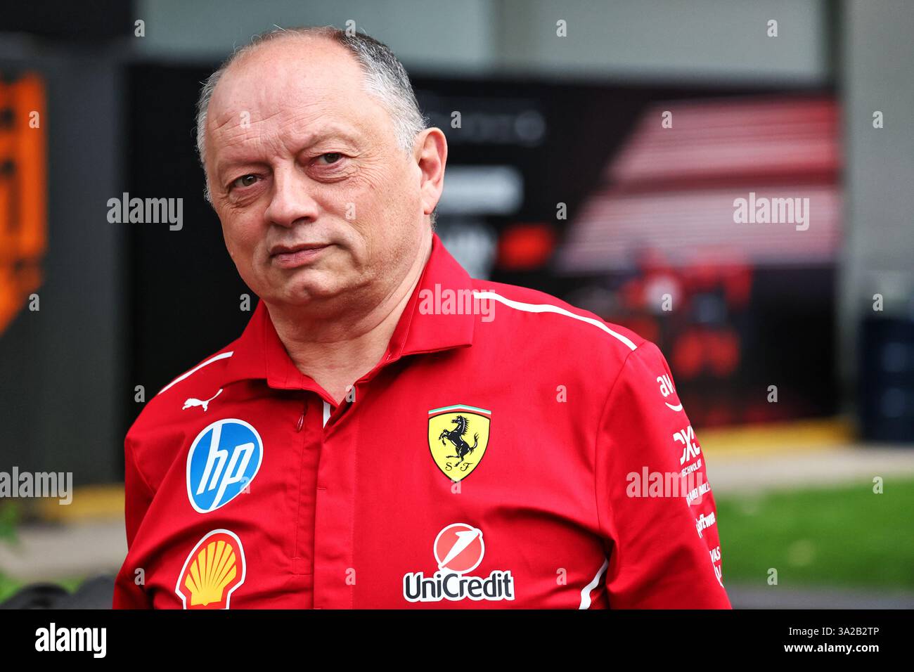 Melbourne, Australia. 13th Mar, 2025. Frederic Vasseur (FRA) Ferrari ...