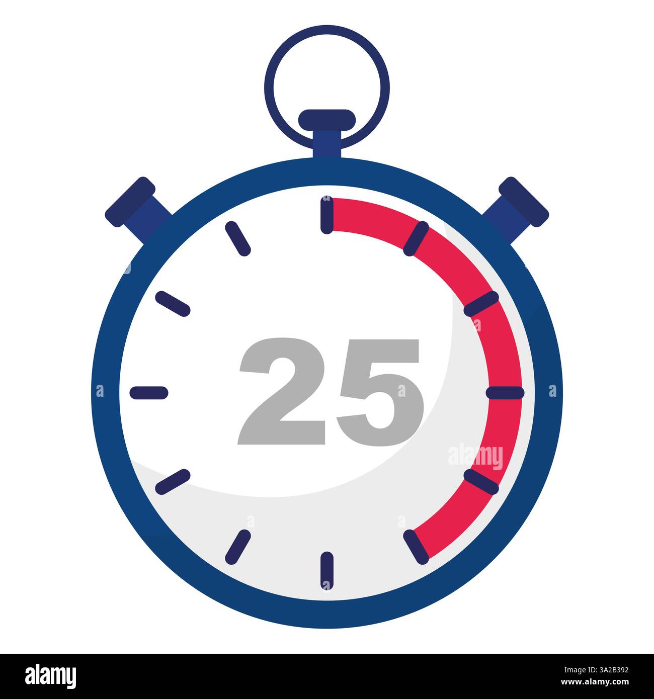 25 seconds countdown timer white hi-res stock photography and images ...